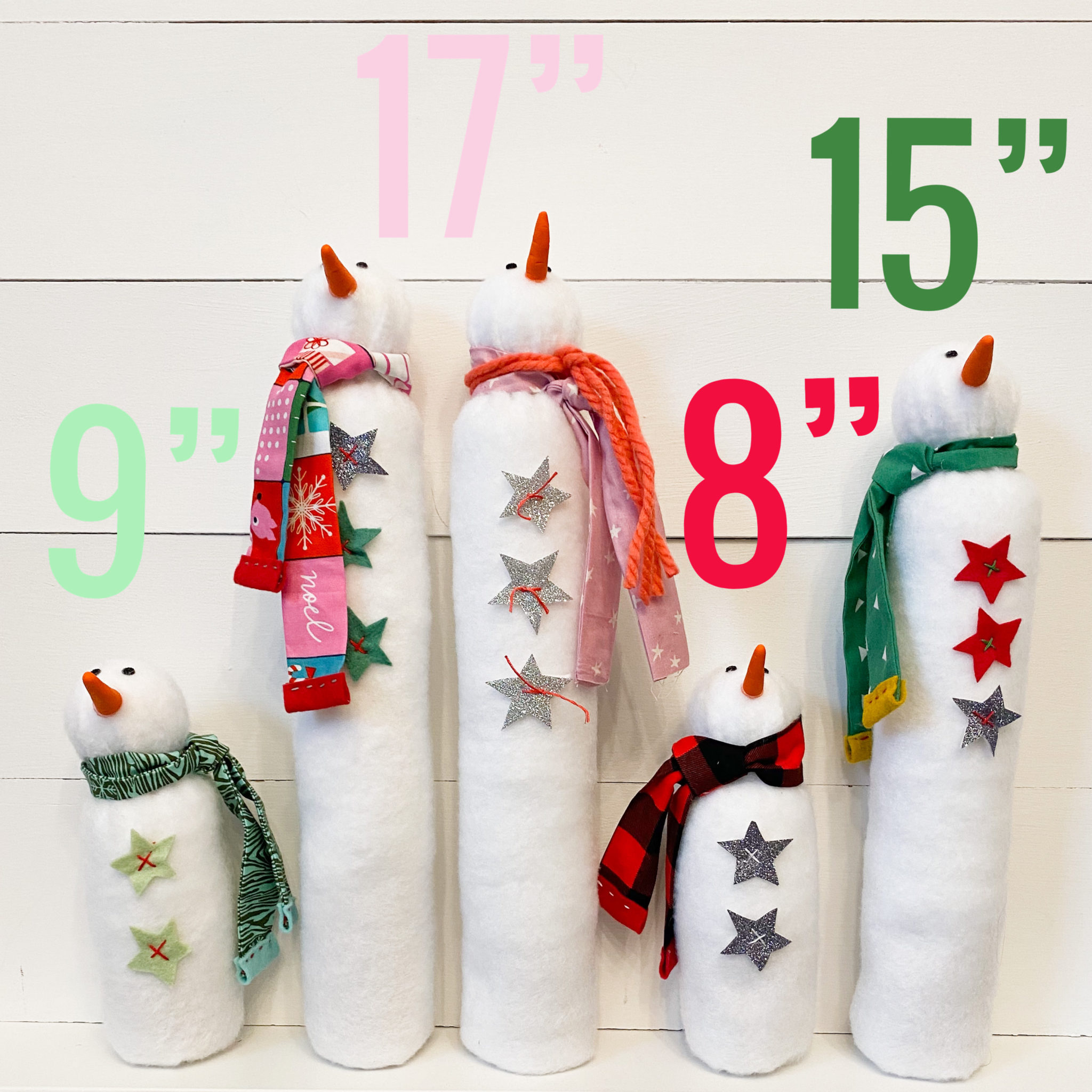 Tall Snowman Tutorial - woollypetals
