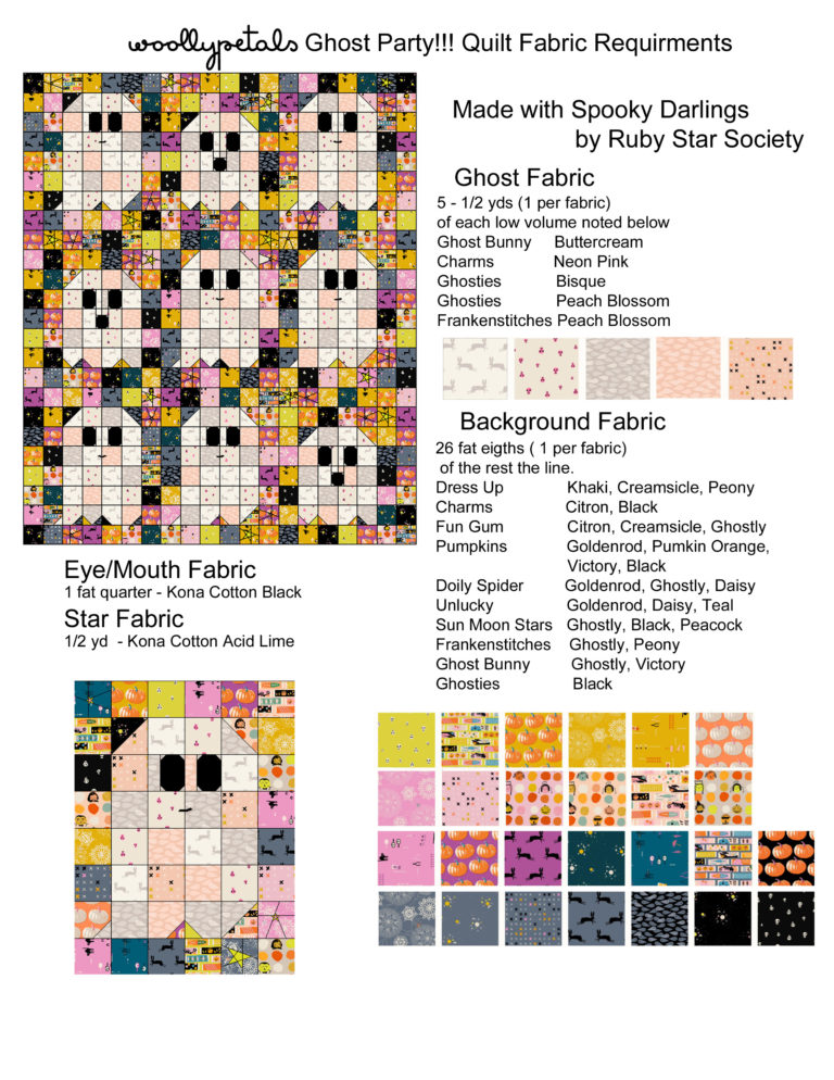 Ghost Party!!! Quilt Mock Ups - woollypetals